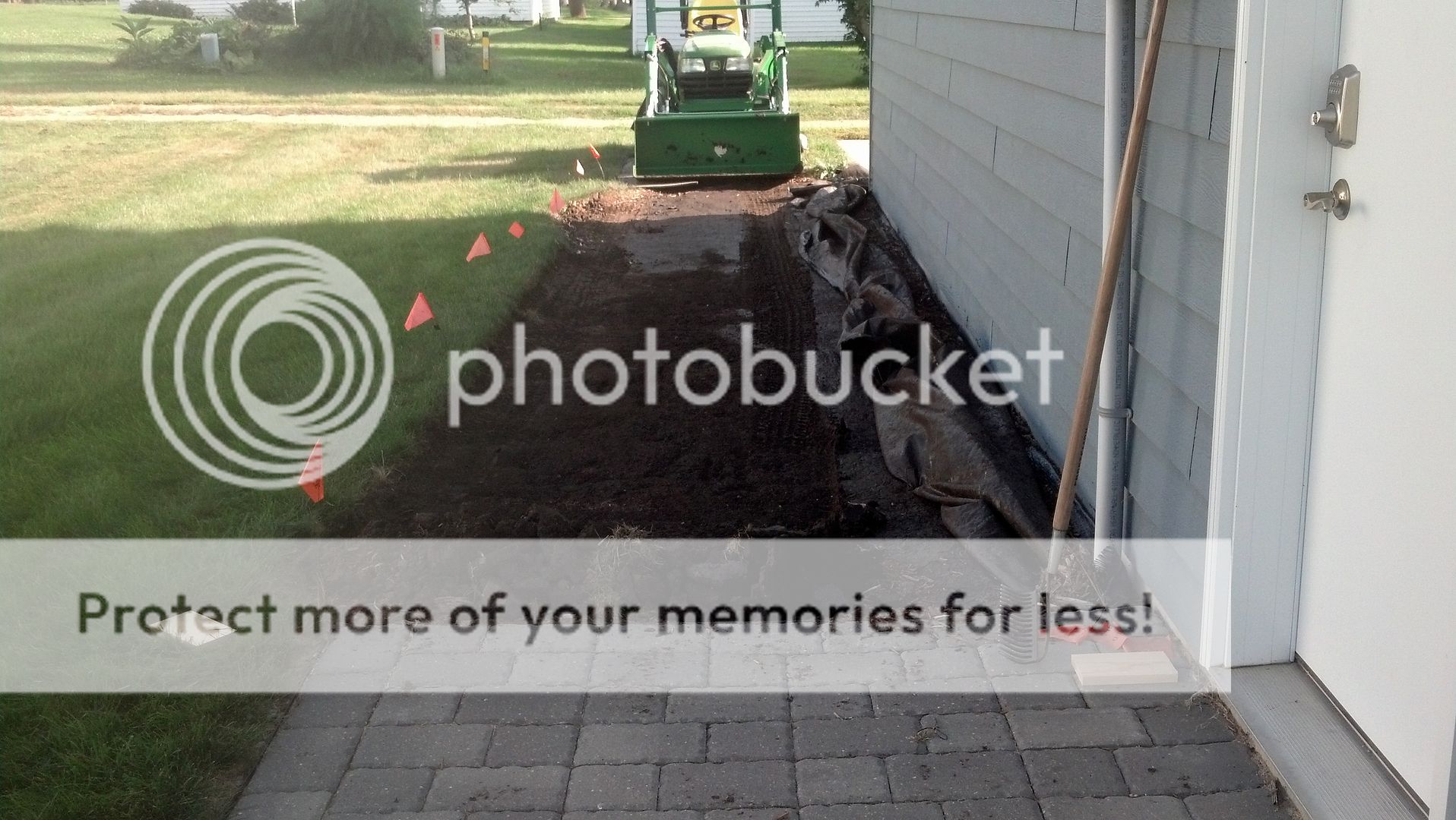 45 loader helps make paver sidewalk | My Tractor Forum